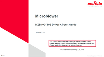 Microblower MZB1001T02 | Microblower (Air Pump) | Murata Manufacturing ...